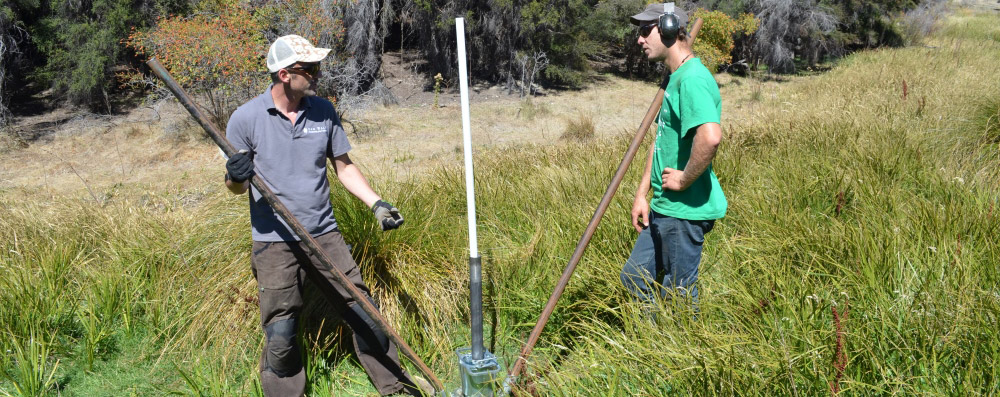 Narrow gauge piezometer installations | Field Services | Lost Cone