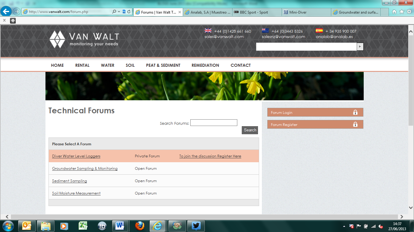 Share your thoughts, issues & ideas – introducing Van Walt’s Technical ...